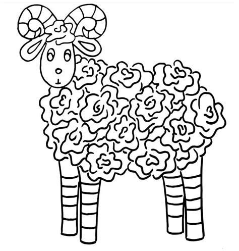 Dibujos De Oveja De Rosas Alebrije Para Colorear Para Colorear Pintar
