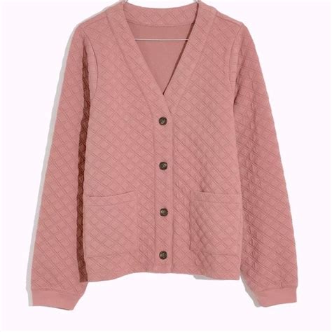 Madewell Sweaters Madewell Nwt Resourced Quilted Crop Cardigan