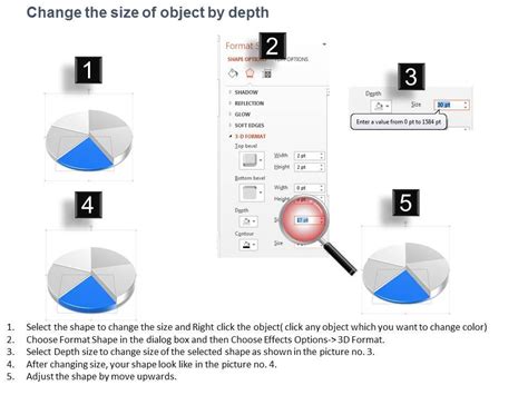 io five staged pie chart for result analysis powerpoint template ppt
