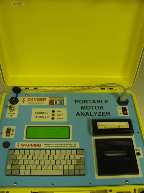 Portable Motor Analyzer Version 402 No Test Leads Fl12