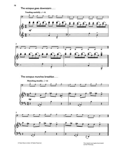 A Day In The Life Of An Octopus Cello And Piano Sheet Music By Mary Cohen