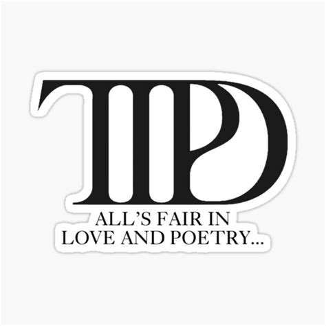 Ttpd Logo Sticker For Sale By Grrtigerdesigns Redbubble