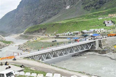 Koksar Bridge On Manali Ladhak Road Thrown Open Hill Post