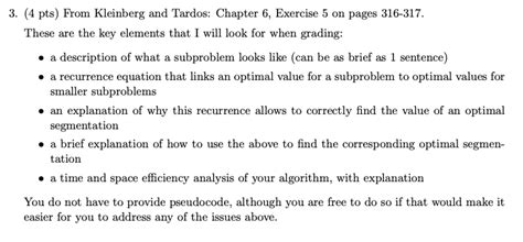 Solved Pts From Kleinberg And Tardos Chapter Chegg