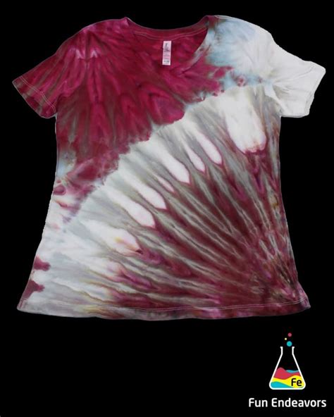 Tie Dye Designs Ice Dyed Double Fan Fold 2 Different Color Fan Folds
