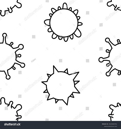 Bacteria Virus Germ Microbe Pathogen Seamless Stock Vector Royalty Free 2515564751 Shutterstock