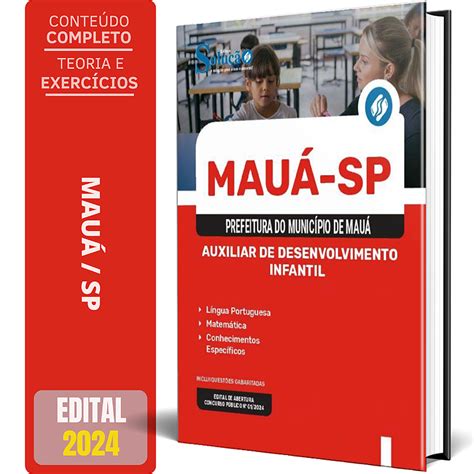 Apostila Prefeitura De Mauá Sp 2024 Auxiliar De Desenvolvimento