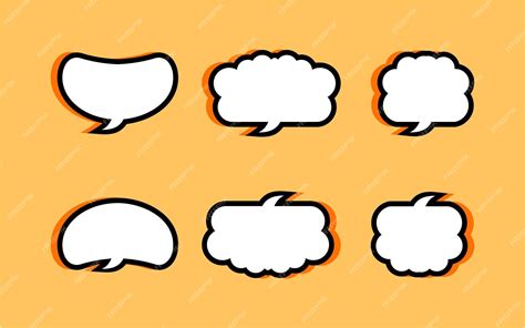 Premium Vector Speech Bubble Set Of Different Style Template