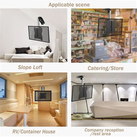 Rv 접이식 Tv 행어 자동차 모니터 천장 리프트 스탠드 주방 다이닝 캐러밴 모터홈 Tv 거치대 Rv 부품 액세서리 17 37 인치 기타 차량 부품 및 액세서리