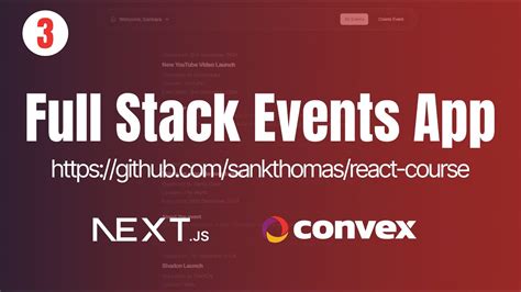 Homepage And Kinde Setup Part 3 Full Stack Events App With Convex