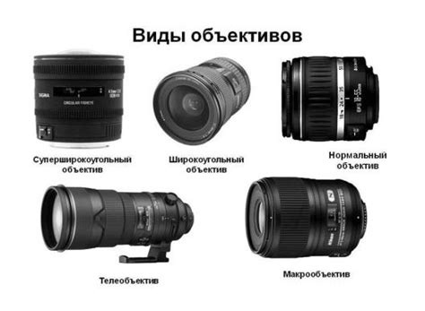 Типы и виды объективов - классификация фотообъективов