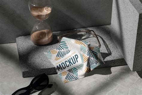 Premium Psd Textile Cloth For Cleaning Glasses
