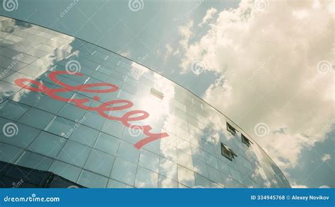 Eli Lilly And Company Logo On The Modern Office Building View From