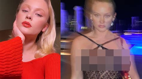 Zara Larsson Topless På Ibiza Gör Stan I Nakenklänning