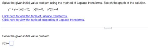 Solve The Given Initial Value Problem Using The