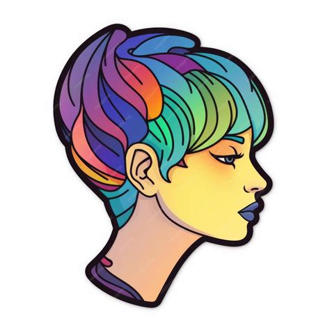 Premium Ai Image Pixie A Vector Line Art With Vivid Colors And Smooth Gradients