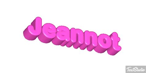 Jeannot Name Animated  Logo Designs