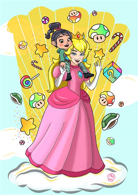 Vanellope E Peach By 0fra0 On Deviantart
