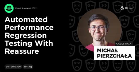 Automated Performance Regression Testing With Reassure By Michał Pierzchała