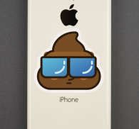 Autocollant Iphone Caca Whatsapp TenStickers