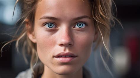 Premium Ai Image A Close Up Of A Person With A Skeptical Look In A