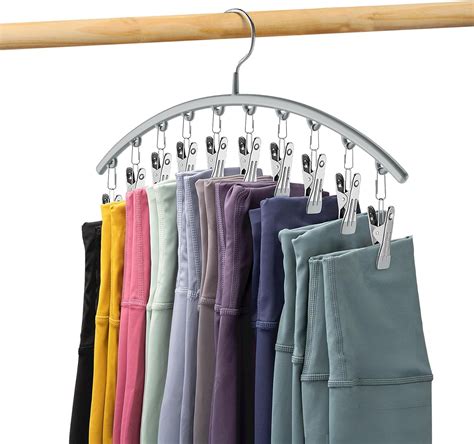 Legging Organizer For Closet Metal Yoga Pants Hanger Wrubber Coated 2