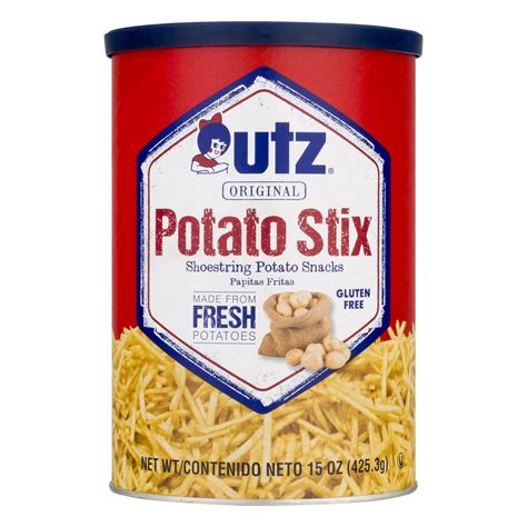 Utz Potato Stix Original Potato Sticks 15 Oz Canister 3 Pack Utz