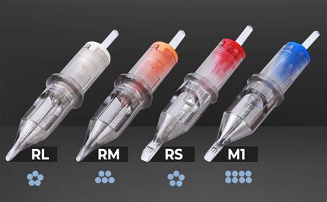 Eiptwh 50pcs Assorted Tattoo Cartridges Needles 12rl Rs M1