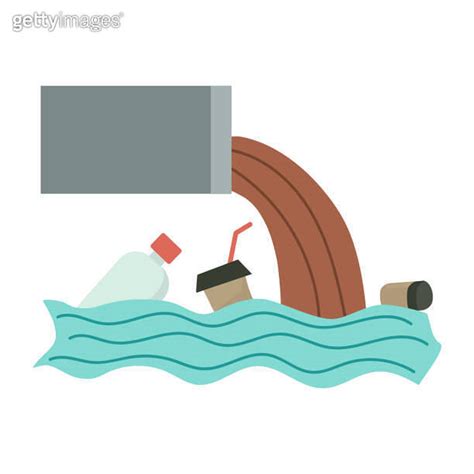 Water Polution Icon Clipart Avatar Logtotype Isolated Vector