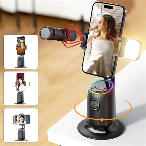 2024 New Ai 360 Degree Rotating Face Tracking Shooting Mini Selfie