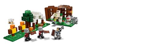 Amazon.com: LEGO Minecraft The Pillager Outpost 21159 Awesome Action ...