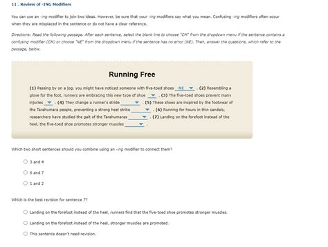 Solved Review Of Ing Modifiers You Can Use An Ing Chegg