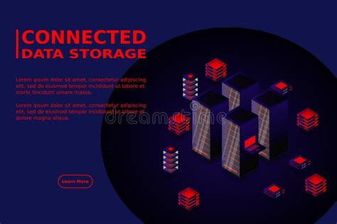 Data Center Cloud Database Concept Of Big Data Processing Center Hosting Server Or Data