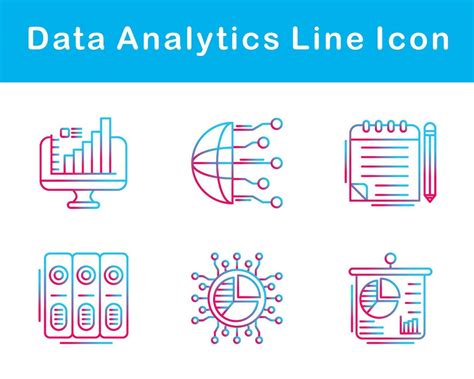 Data Analytics Vector Icon Set 20652812 Vector Art At Vecteezy