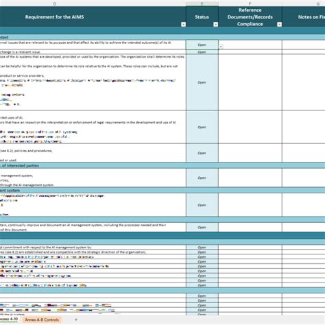 ISO Checklist Template Xls Complete AI Compliance ISO Checklist Template Xls Complete AI Compliance