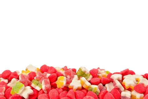 Premium Photo Juicy Colorful Jelly Sweets Isolated On White Gummy Candies