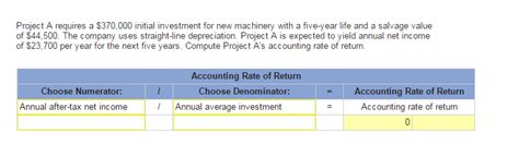 Solved Project A Requires A 370 000 Initial Investment For Chegg