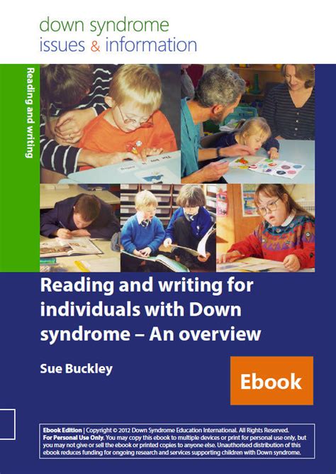 Reading And Writing For Individuals With Down Syndrome An Overview