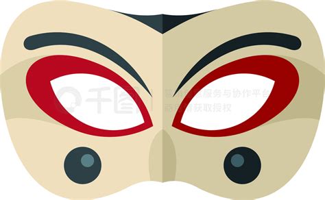小丑面具图标小丑面具网的传染媒介象的平的例证小丑面具图标，平面样式模板免费下载eps格式1500像素编号38079419 千图网