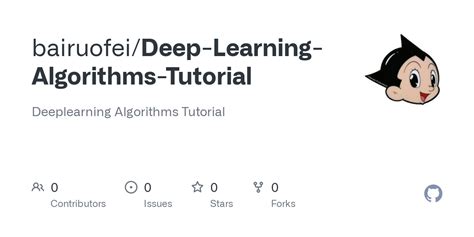 Github Bairuofeideep Learning Algorithms Tutorial Deeplearning
