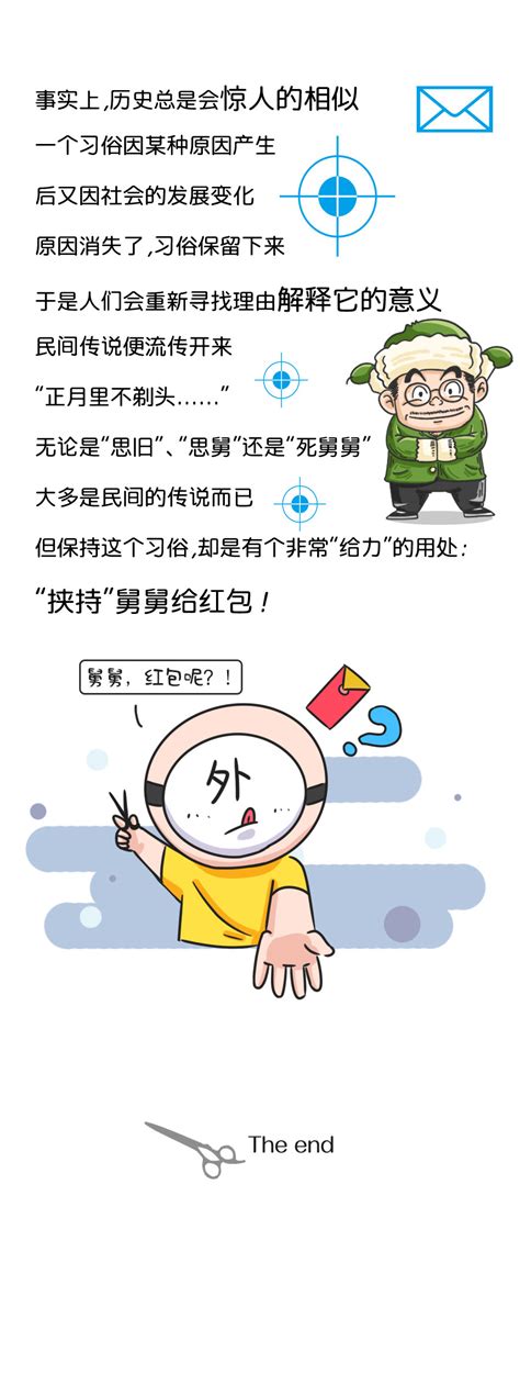 正月头发二月剪！不然会死舅舅？知识嗑儿 站酷zcool