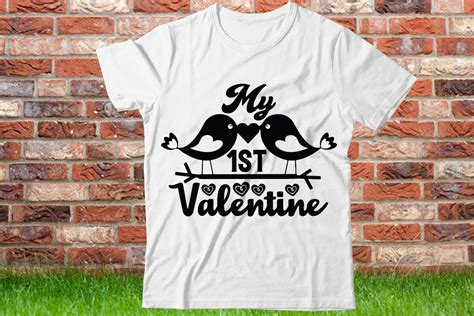 My 1st Valentine Svg Design Graphic By Merchtrends Svg · Creative Fabrica