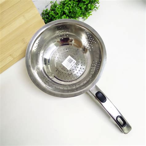 Escorredor Multiuso Inox Cabo 34cm Shopee Brasil