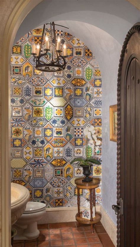 Spanish Modern Bathroom Tile Designs