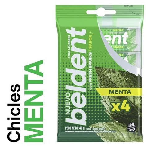 Chicles Beldent Menta X 4 Un