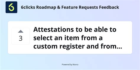 Attestations To Be Able To Select An Item From A Custom Register And From The Issue Register