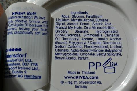Nivea Soft Refreshingly Soft Moisturising Cream Ingredients Beauty By