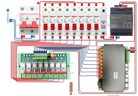 8ch raspberry pi distribution panel made by kincony server mini