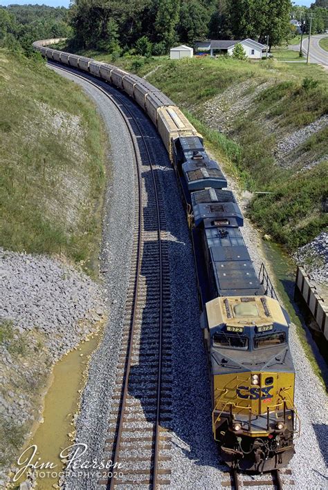 Csxt 872 Heads Up Loaded Grain Train G419… Jim Pearson Photography