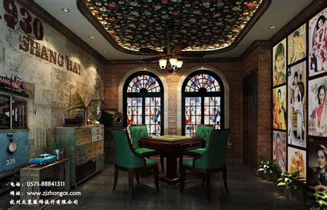 特色棋牌娱乐会所设计案例 杭州众策装饰装修公司
